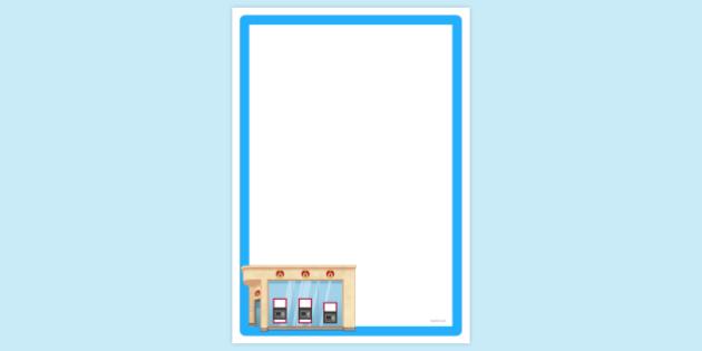 FREE! - Simple Blank Bank Page Border | Twinkl