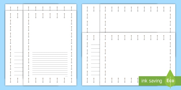 Garden Spade Portrait Page Borders- Portrait Page Borders