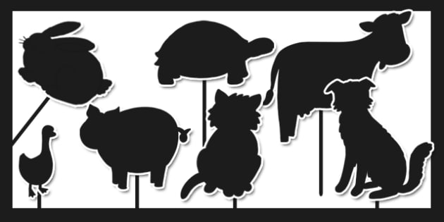 Animal Silhouette Cut-Outs (teacher made)