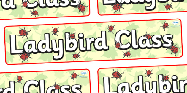 Ladybird Themed Classroom Display Banner