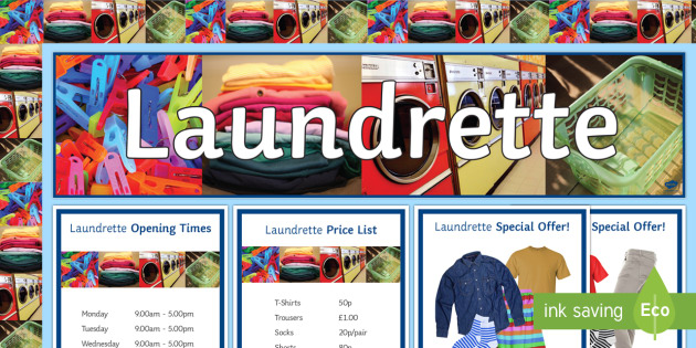 Going to the Laundrette: Entry Level Role-Play Pack