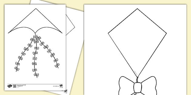 Kite Bow Template Printable