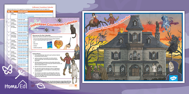 Halloween Countdown Calendars | twinkl.co.uk