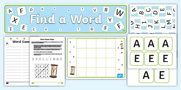 Word Game Display Pack (teacher made)
