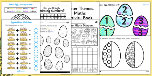 Top 10 EYFS KS1 Easter Maths Worksheets And Resources