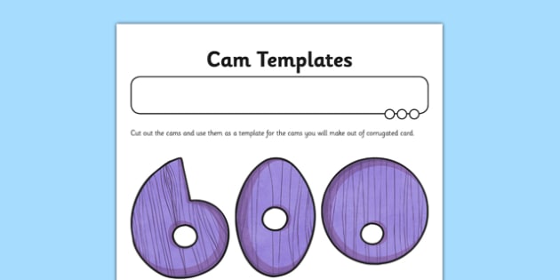 Automata Animals - Cam Templates Worksheet / Worksheet