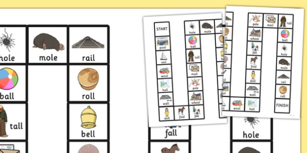 Final 'L' Sound Board Game (teacher made)