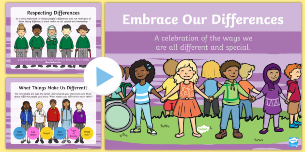 Embrace Our Differences PowerPoint (teacher made)
