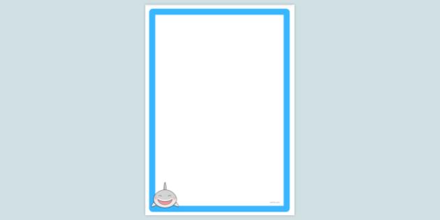 FREE! - Baby Shark Page Border | Page Borders | Twinkl