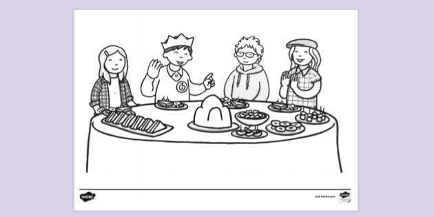 FREE! - Birthday Party Colouring Sheet | Colouring Sheets