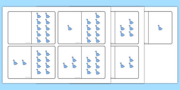 Dinosaur Counting Number Bonds to 10 (teacher made)