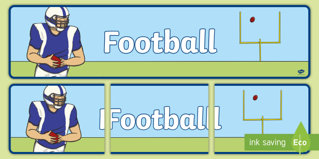 American Football Display Header