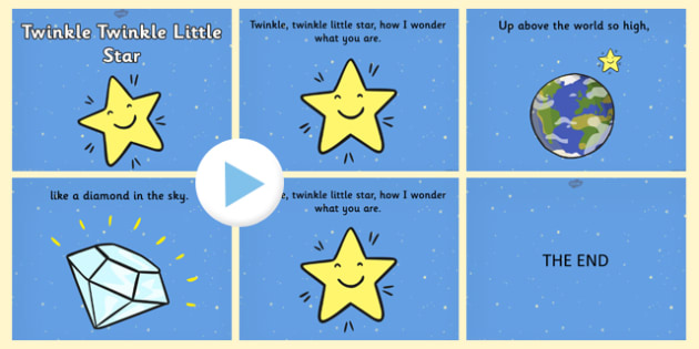 Twinkle Twinkle Little Star PowerPoint - twinkle twinkle little star ...
