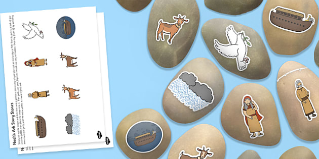 Noah's Ark Story Stones (teacher made)