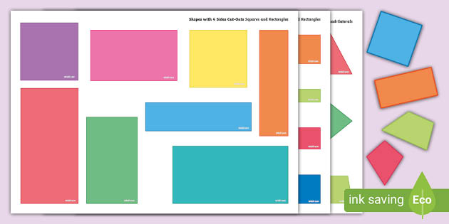 👉 Shapes with 4 Sides Cut-Outs