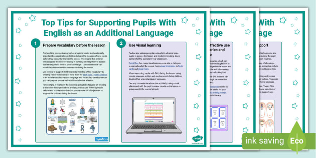 FREE! - Top 10 Tips for Supporting Pupils with EAL