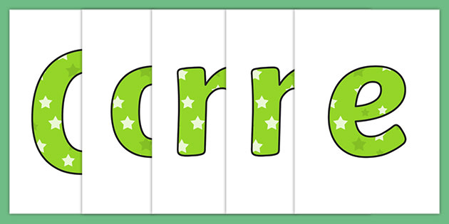 Connectives Display Lettering | Primary Resources