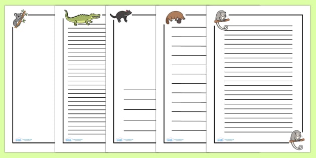 FREE! - Australian Animals Page Borders - Australian animals, page ...