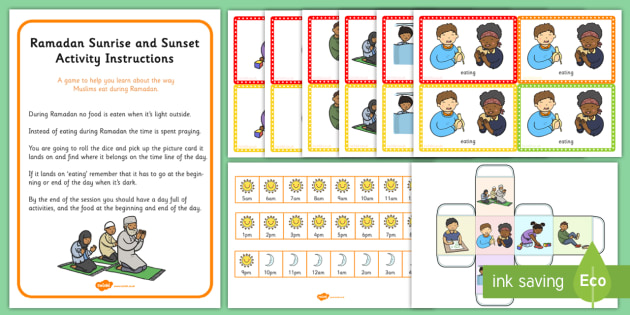 Ramadan Sunrise and Sunset Activity Pack (teacher made)