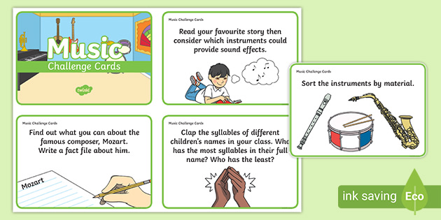 LKS2 Music Challenge Cards (teacher made)