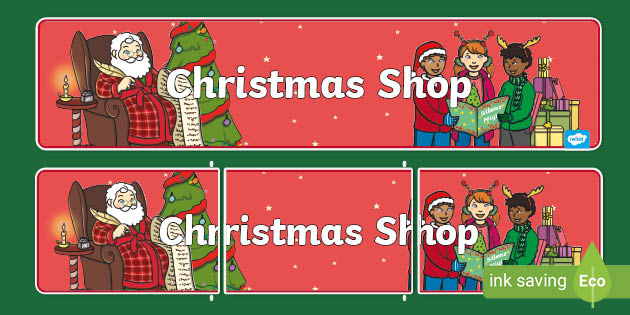 Christmas Shop Role Play Banner (Teacher-Made)