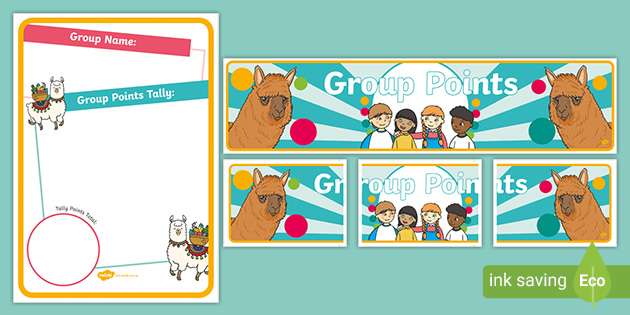 Llama Group Points (teacher made)