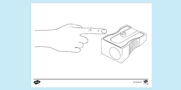 FREE! - I Would Like A Pencil Sharpener Colouring Sheets