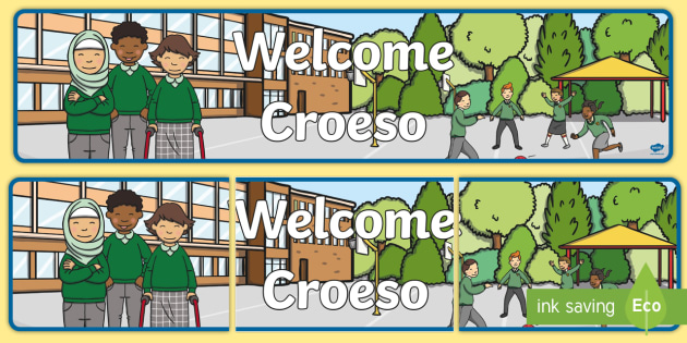 Welsh Welcome Signs | twinkl.co.uk