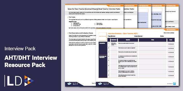Deputy Headteacher Interview Questions - SLT Resource Pack
