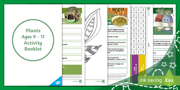 Plant-Themed Activity Booklet (Ages 9 - 11)