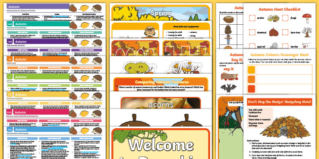 Kindergarten Autumn Planning &Continuous Provision Pack (Reception)