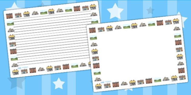 FREE! - Town and Country Landscape Page Borders