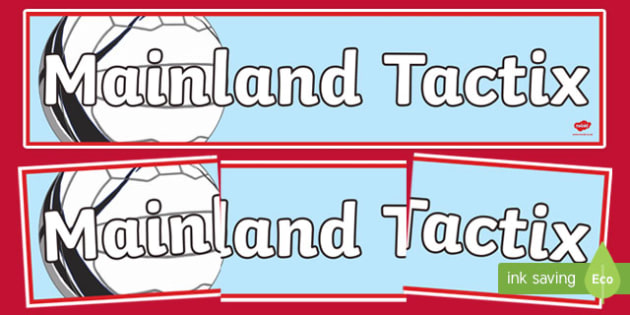 Mainland Tactix Netball Display Banner