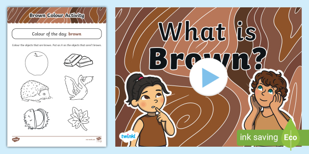 What is Brown Colour Activity Sheet