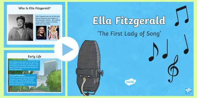 All about Ella Fitzgerald PowerPoint
