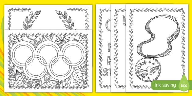 Adult Colouring Mindfulness Paralympics Pages (teacher made)