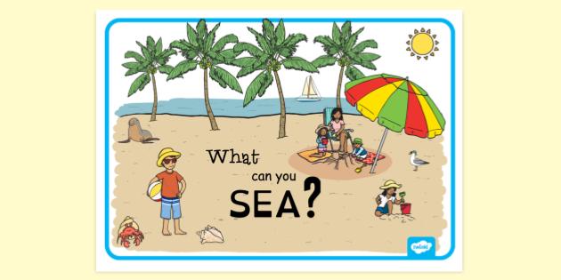 FREE! - Poster of the Sea Beaches | Primary Resources