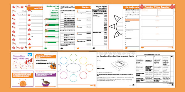 Canadian Summer Themed Writing Resource Pack - Grades 4-7