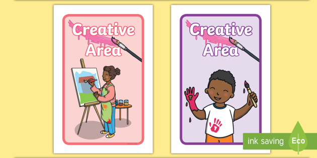 👉 Creative Area Prompt Frame (teacher made)