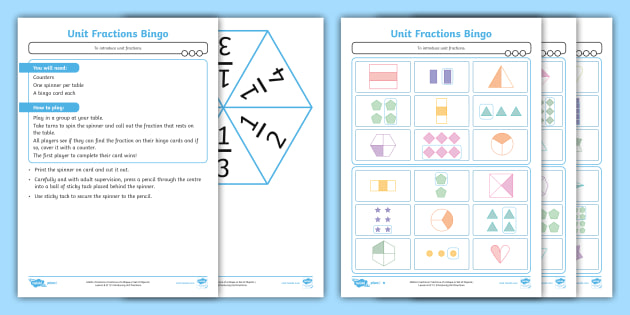 👉 Year 2 Unit Fractions PlanIt Maths Bingo (teacher made)