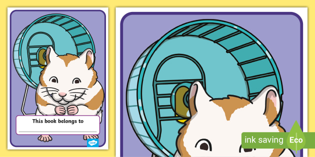 FREE! - Hamster Themed Book Cover (teacher made)