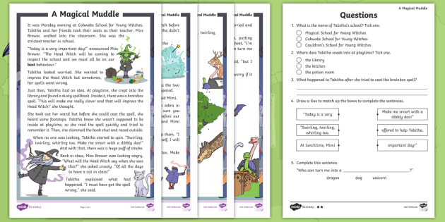 * NEW * A Magical Muddle Differentiated Reading Comprehension
