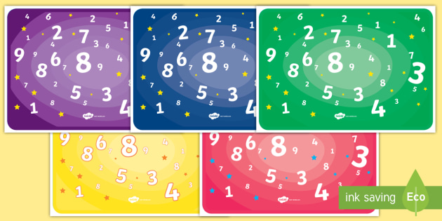 Maths-Themed Editable Template Display Posters