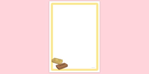 FREE! - * NEW * Biscuit Page Border | Page Borders | Twinkl