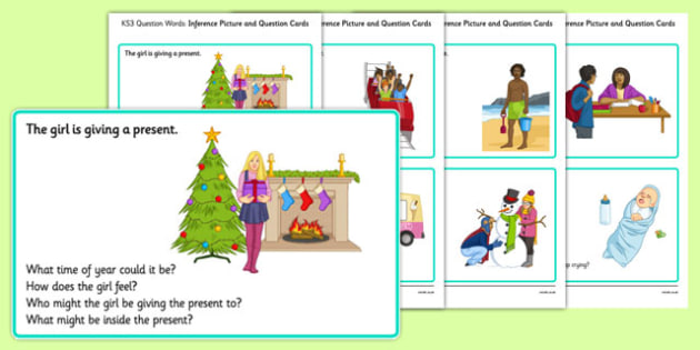 KS3 Inference Picture and Question Cards - SEN, support, behaviour
