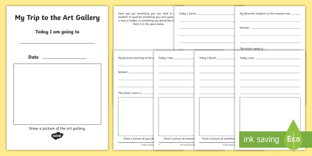 My Trip to the Art Gallery Booklet (teacher made)