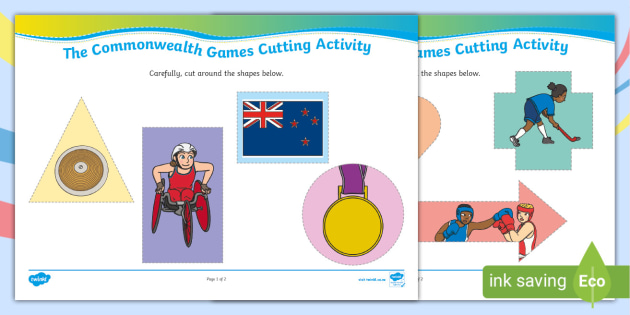The Commonwealth Games Cutting Activity (teacher made)