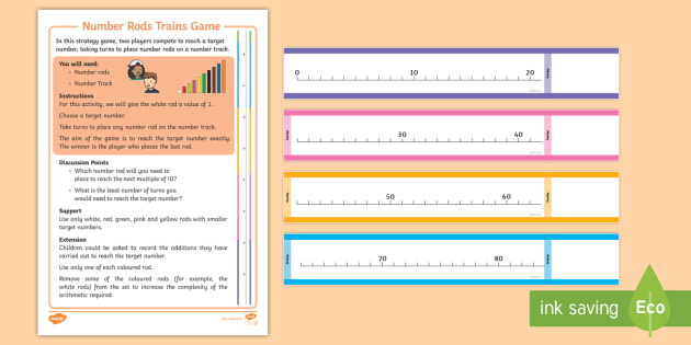 KS1 Number Rods Trains Game (teacher made)
