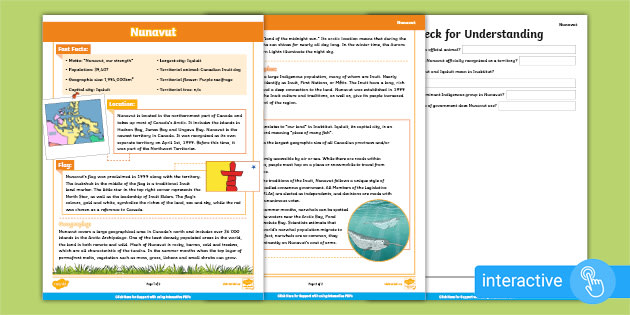 Nunavut Interactive Reading Comprehension - Grades 4-6