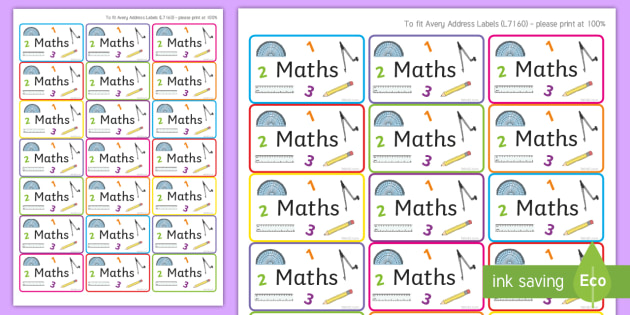 👉 Magazine File Maths Labels (teacher made)